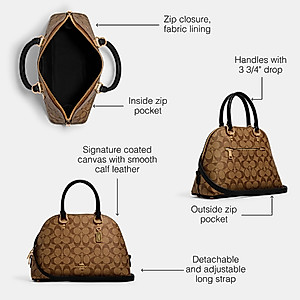 COACH Katy Satchel, Khaki Black