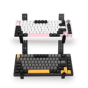 KXRORS Keyboard Stands Wall Mount Rack Board Display 2-Tier Mechanical Keyboard Display Stand, Adjustable Storage Layers Space Saving Design - No Keyboard