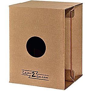 Meinl VivaRhythm VR-CAJ2GO Fold-able Pop Up Cardboard Cajon-2-Go with Internal Snares