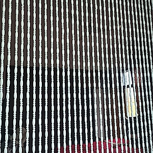 LEOSXA Natural Wood Beaded Curtains for Doorway,Doorway Room Divider Door Curtain,Wall Hanging Home Divider,Partition Door Beads Curtain Fly Screen Panel,for Room Hallway,Custom (36 stran