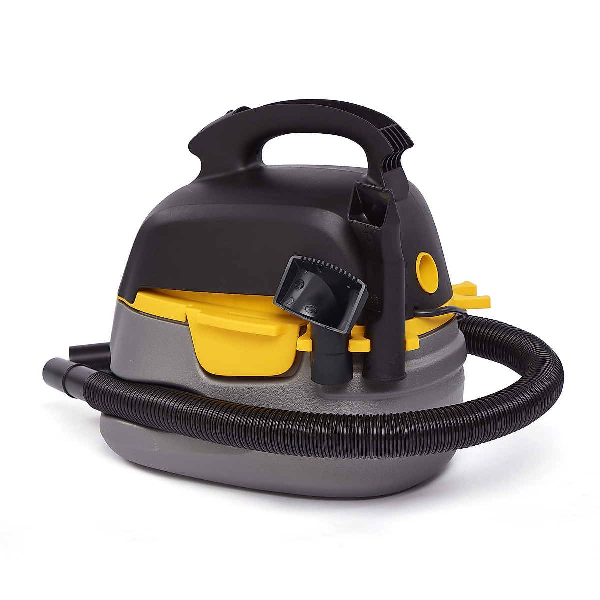 WORKSHOP Wet/Dry Vacs Vacuum WS0255VA Compact, Portable Wet/Dry Vacuum Cleaner, 2.5-Gallon Small Shop Vacuum Cleaner, 1.75 Peak HP Portable Vacuum,Grey/ Black/ Yellow