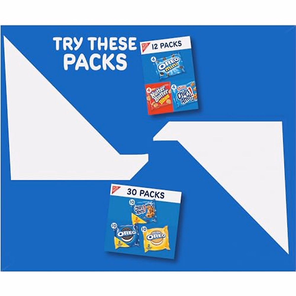 CHIPS AHOY! Original Chocolate Chip Cookies, 20 Snack Packs (2 Cookies Per Pack)