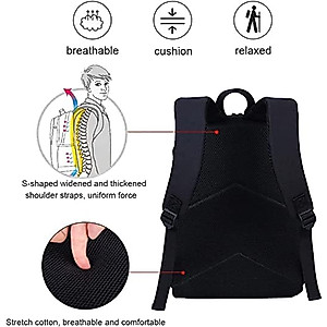 HHZIYA Gaming Backpack 3D Toddle Kids Schoolbag Casual Lightweight Bookbag Large Capacity Laptop Bags with Key Pendant