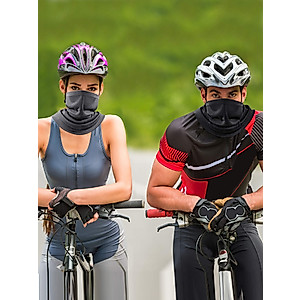 4 Pieces Summer Neck Gaiter Bandana Face Scarf Mask Sun Protection Thin Breathable Neck Gaiter for Men Women Cycling Running