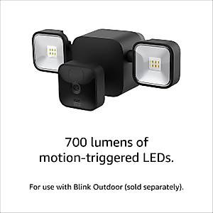 Floodlight Mount Accessory for Blink Outdoor Camera (3rd Gen) with 2-year battery life (Black)