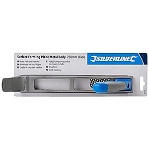 Silverline 103696 Surface Forming Plane Metal Body 250 mm Blade, Grey