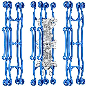 Vicenpal Christmas Lights Storage Holder, Holiday All-purpose Light Cord Wind up Organizer for String Lights, Extension Cords, Magnet Fishing Rope (Blue, Set of 6)