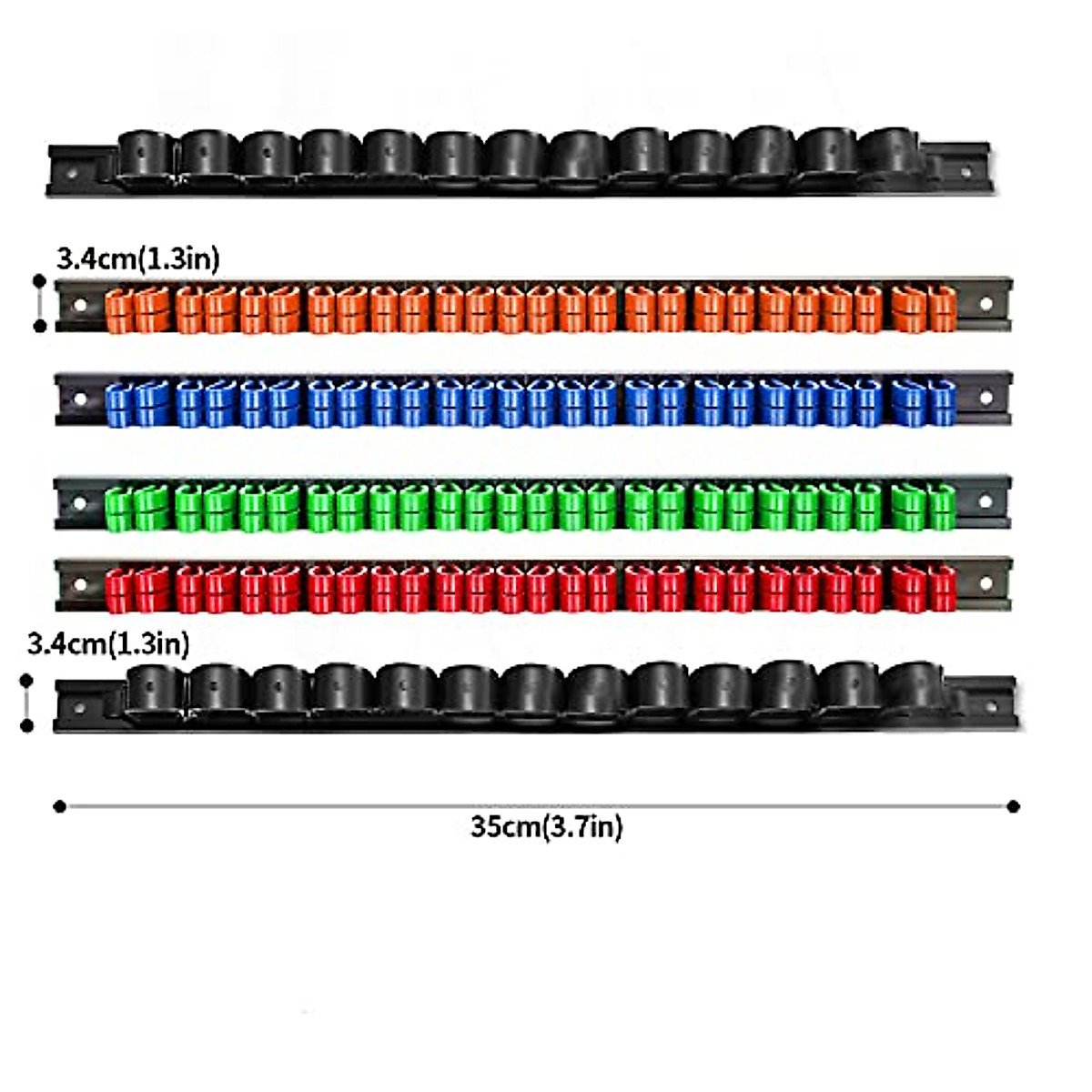 3-H Screwdriver Organizer,Tool Holder,Tool Organizer Wall Mount for Wrench Plier Screwdriver Organization