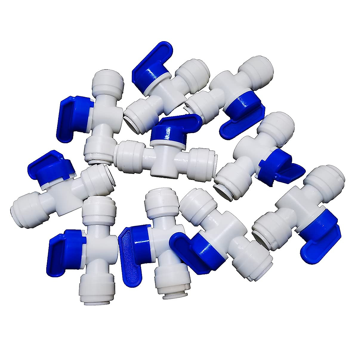 Malida water purifiers Tube Quick Connector Fittings Set of 10 (3/8" switch valve)