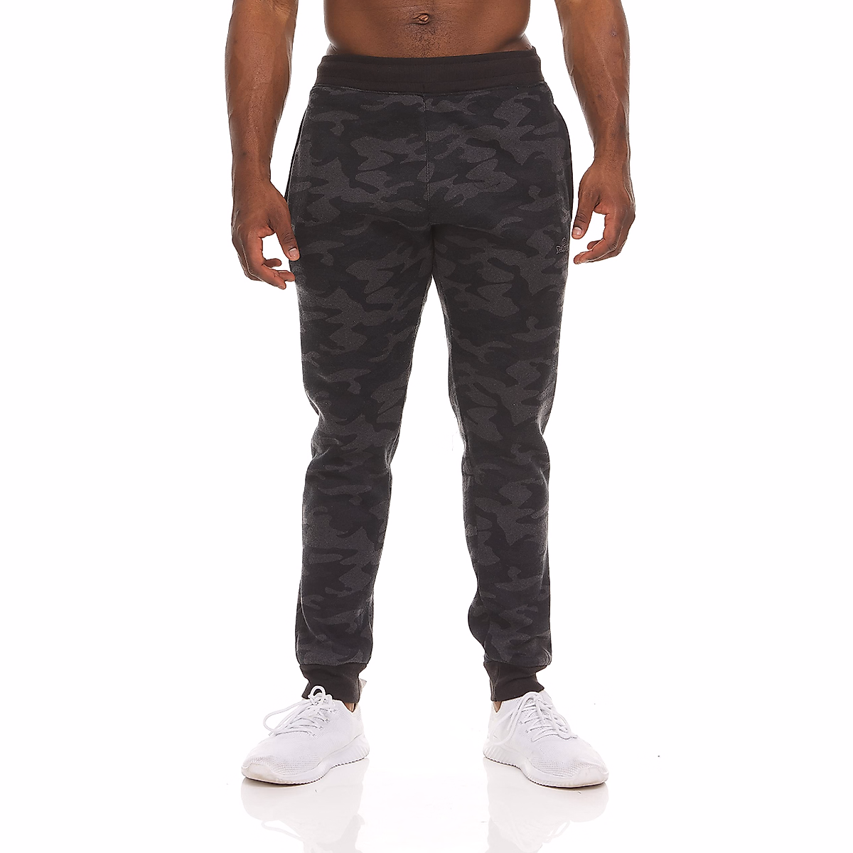 Spalding Mens Competition 2.0 Joggers, Black Camo, S