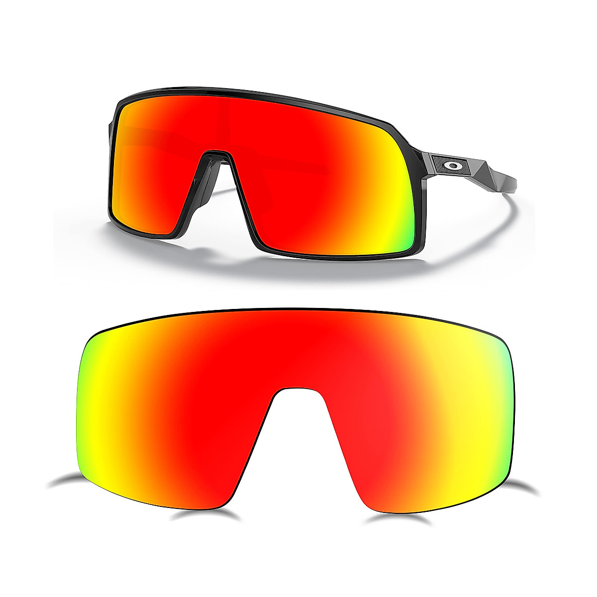 Prizo ORL Polarized Replacement Lenses for Oakley Sutro Sunglasses OO9406 - Multi Options (Orange+Blue)