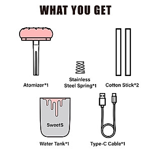 Portable Mini Cool Mist Humidifier - 250ml Small Diffuser with Night Light USB Personal Desktop Vaporizer for Plants Baby Bedroom Travel Office Home Auto Shut Off 2 Mist Modes Super Quiet Pink