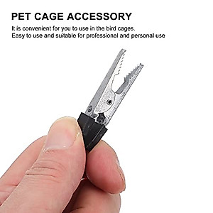 20Pcs Bird Cage Clips Safety Clip Door Lock Parrot Cage Safety Clip Pet Cages Accessories Parakeet Toys
