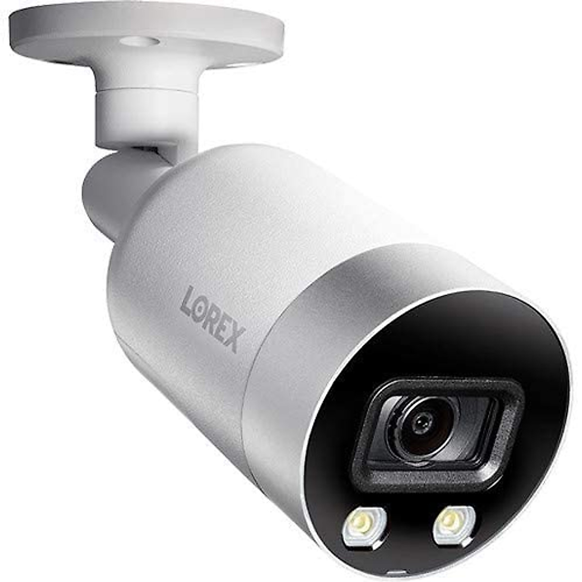 Lorex E891AB Indoor/Outdoor 4K Ultra HD Smart Deterrence IP Security Bullet Camera, 150ft IR Night Vision, Color Night Vision, Audio, Only Camera No Cable (Renewed)