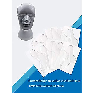 Nasal Pads for CPAP Mask,Nose Protector for mask,CPAP Nose Gel Pads Against Irritation and Soreness Custom Design and Can Be Trimmed to Size Fit for Most Masks(5 Pack)