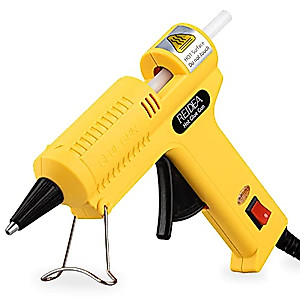 Hot Glue Gun Kit with 5 Pieces Mini Hot Glue Sticks 7mm x 150mm for DIY Handcraft Repair Furniture for Home and Office, Bonding Plastic Leather and Wood