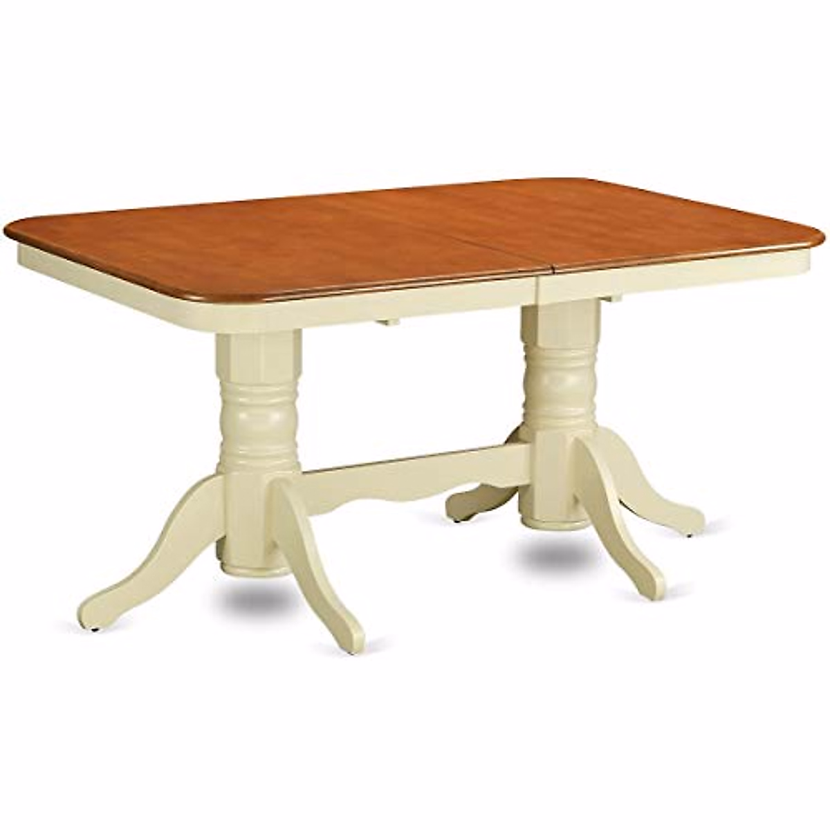 East West Furniture NAQU9-WHI-W, 9 Pieces