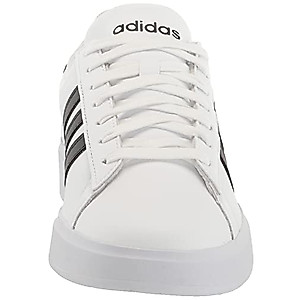 adidas Women's Grand Court 2.0 Tennis Shoe, FTWR White/Core Black/Core Black, 6.5