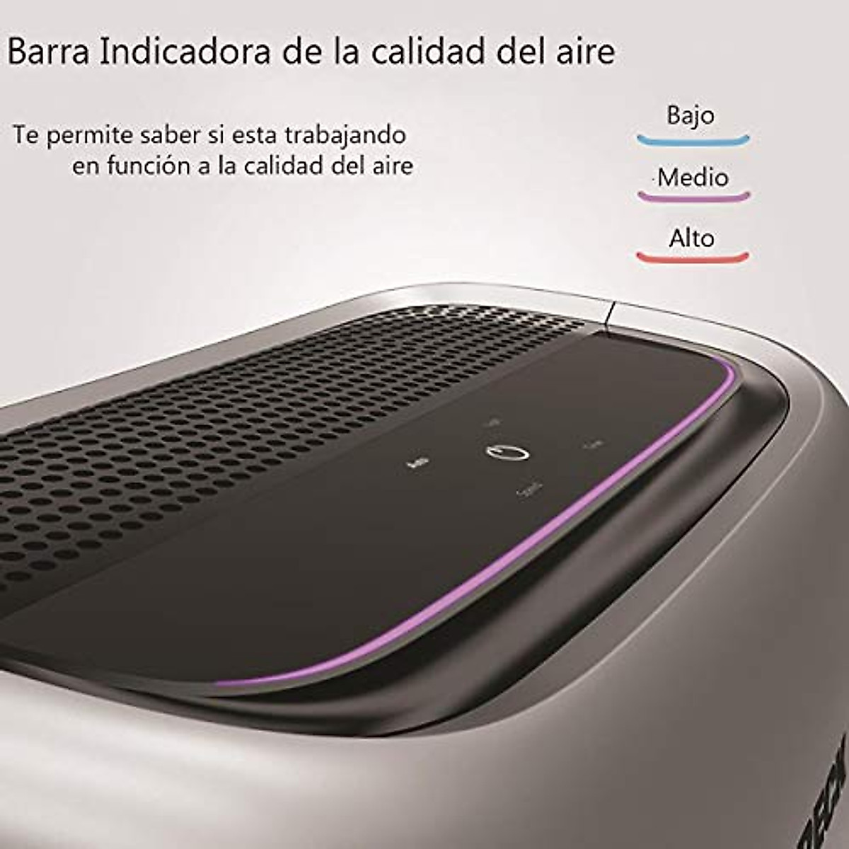 Oreck Air Response Air Purifier, HEPA and Carbon Filtration For Home, Quiet, Large, Silver, WK16002