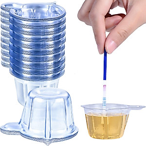 Boao Urine Cups Plastic Urine Collection Cups Disposable Urine Specimen Cups for Pregnancy Test, 40 ML (200 Pieces)