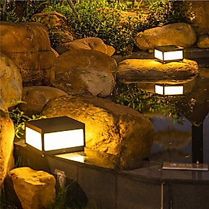 KLFJFD Solar Lights Outdoor,Modern Waterproof Villa Garden Gate Lights,Aluminum Lamp Body,Waterproof and Rustproof,for Home Garden