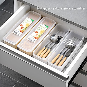 2 Pack-Pasta Storage Containers, Airtight Spaghetti Food Container with Soft Lids, BPA Free, Kitchen Box Organization Jar for Spaghetti, Cereal, Flour, Sugar, Noodles (2)