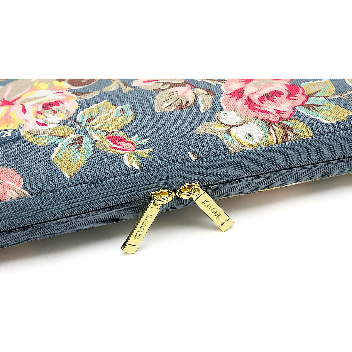 kayond Water-Resistant Canvas 13.3 Inch Laptop Sleeve-Blue Water Hyacinth