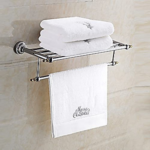 2 Pack Christmas Hand Towels 100% Cotton Embroidered Premium Luxury Decor Bathroom Decorative Dish Towels Set for Drying, Cleaning, Cooking, Holiday Towels Gift Set 13.7'' x 29.5''