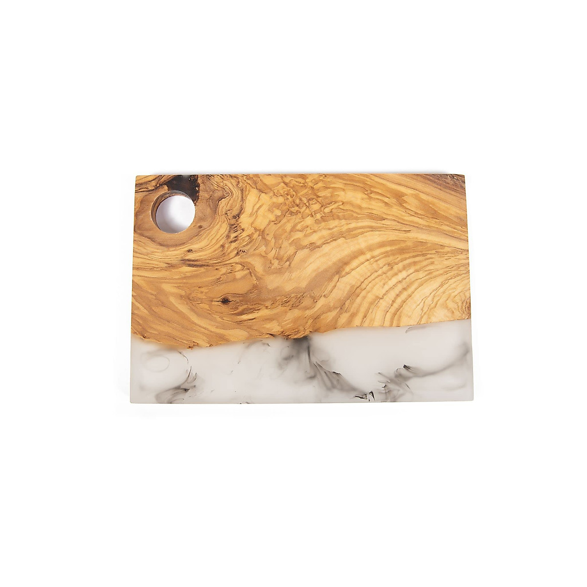 Urthwood Studios Handmade Olive Wood Charcuterie Board with Epoxy Resin, Cheese Boards & Party Serving Tray, Wooden Epoxy Serving Board, Meat Fruit Cheese Chopping and Cutting Board, Unique Gift