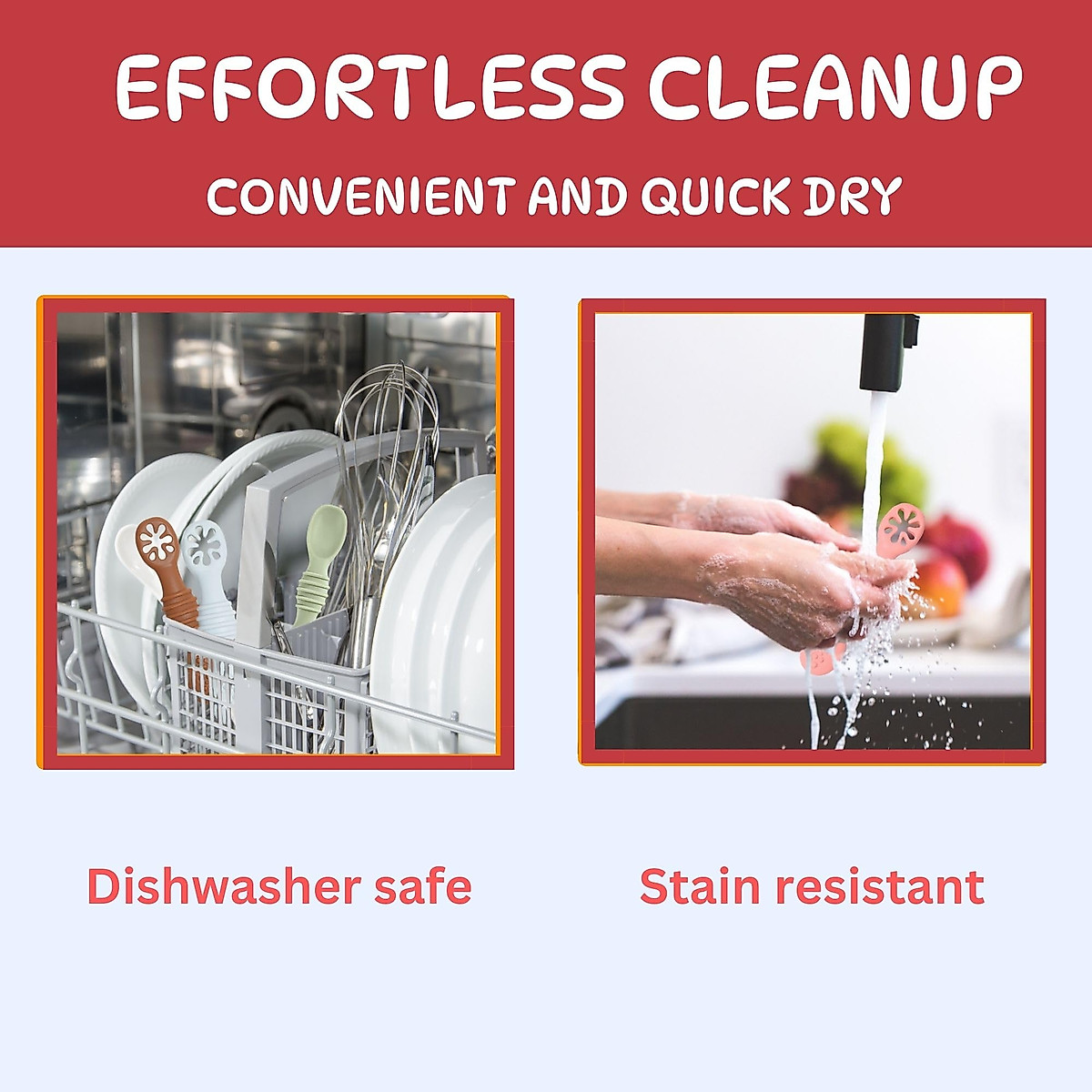 Toddling Silicone Baby Spoon Set, Infant Spoon 3-12 Months, Self-feeding Spoon, Dishwasher and Microwave Safe, First Stage Baby Led Weaning Spoon, Set of 2 (Spoon & Pre-spoon) (Sage), 2.5x11