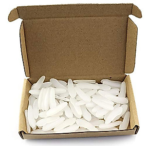 SQXBK Knife Tip Protector 100PCS Transparent Plastic Knife Blade Tip Sleeves Knife Tip Guard Knife Tip Covers