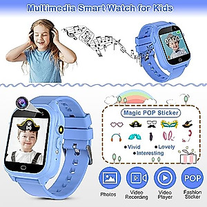 Kids Smart Watch for Boys Kids Game Watches with 26 Games Touch Screen Kids Waterproof Watch Kids Digital Watch with Camera Pedometer Video MP3 Alarm... Gift for 3-12 Year Old Boys Toys for Kids