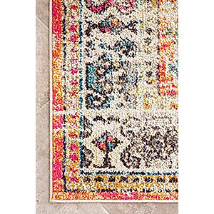 nuLOOM Elenor Vintage Area Rug, 6' 7" x 9', Orange