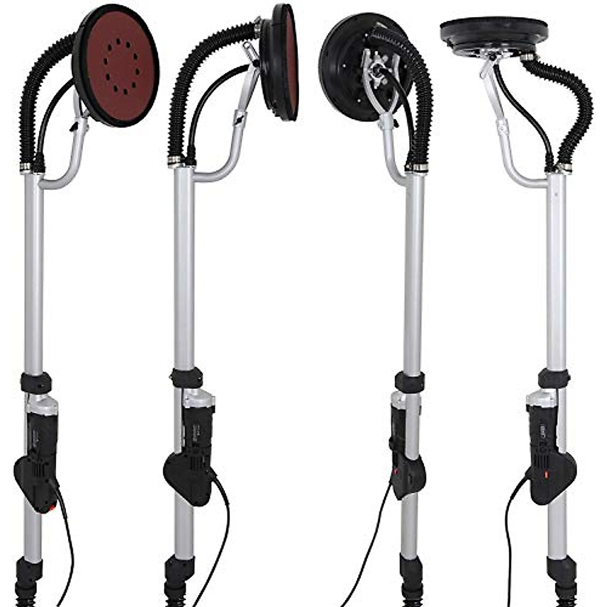 HomGarden 800W Drywall Sander Drywall Vacuum Adjustable Electric Variable Speed Foldable Sander w/6 Sand Pads