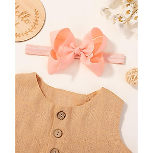 jollybows 40pcs Baby Girls Grosgrain Ribbon Hair Bows Headbands 4" Elastic Hair Band Hair Accessories for Infants Newborn- Natural Color Set