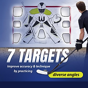 Winnwell Hockey Garage Shooting Tarp - Foldable Street Hockey Goalie Pads - Training Equipment for Shooting Target Games
