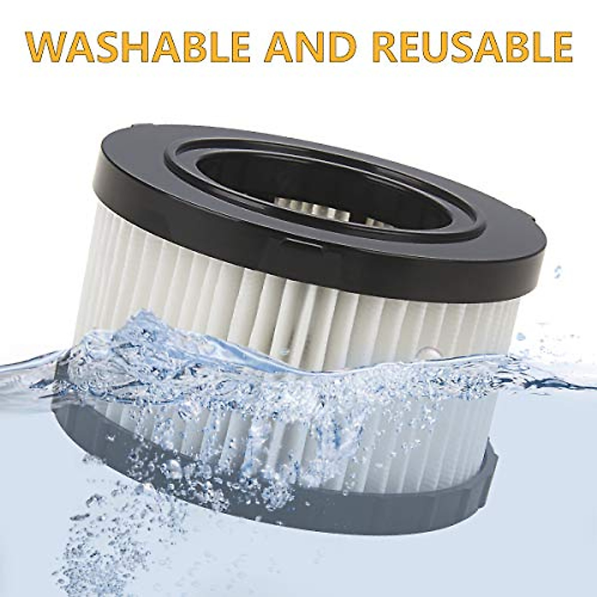 A-KARCK DC5151H Replacement Filter 2 Pack Compatible with DeWalt DC5151H DC515 DCV517 Wet Dry Vacuum