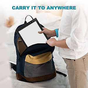 Portable Rechargeable A4 Light Box for Tracing, Ultra-Thin Led Light Pad Adjustable Light Board for Weeding Vinyl, Drawing, Tattoo, Sketching, Animation, Diamond Drawing, Watercolor Drawing