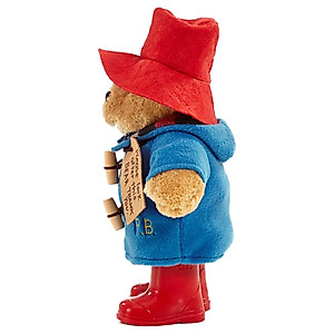Rainbow Designs Classic Paddington Bear with Boots - 25cm Standing Plush Character - Soft & Cuddly Paddington Teddy Bear with Iconic Duffle Coat, Bush Hat & Shiny Red