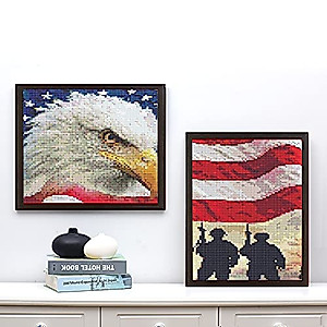 Nohouis Diamond Painting Picture Frames 12x16,for 13 x 17 in/35 x 45cm 5D Diamond Painting Art Kits Diamond Painting Pictures or Photos,Black Natural Solid Wood Wall Hanging Picture Frame