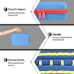 co2CREA Hard Toy Cars Storage Case Compatible with Hot Wheels Toy Cars Set, Toy Car Organizer Case Hold 40 Hot Wheels Cars, Matchbox Cars, Mini Toys (Case Only)