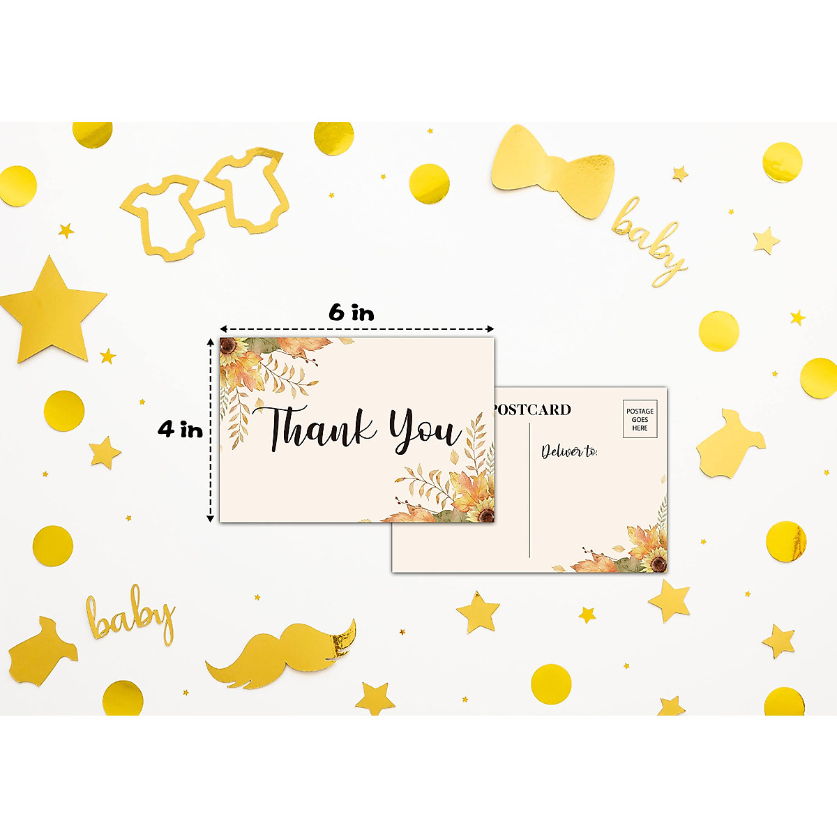 Baby Shower Cards Kit,Happy Fall Thanksgiving Day Set of 25 Baby Shower Invitations with Envelopes, Book Request Cards for Baby Shower,Autumn Pumpkin Baby Shower Party Favor Decoration(02)