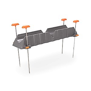 Camco Rhino Camper/RV Sewer Hose Support Kit - Provides Over 15-Inches of Elevation - Supports Up to 3-Feet of RV Sewer Hose - Includes Adjustable Stakes (39015)