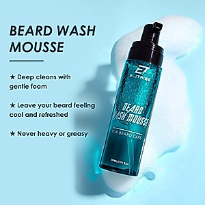 Elitribe Beard Grooming Kit - Light Scent without Overbearing, with a Heavy Metal Comb - Beard Care Kit for men.