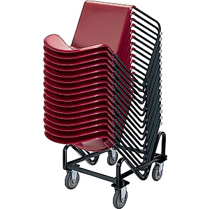 Hon 4033T Cart For Stack Chairs,Holds 28,21-3/8 in.x35-1/5 in.x37-7/8 in.,BK