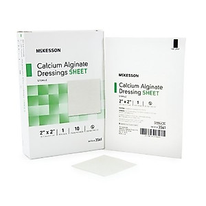 McKesson Calcium Alginate Dressing, White - Box of 10