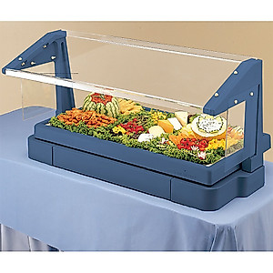 Cambro Navy Blue 3 Pan Tabletop Salad Bar