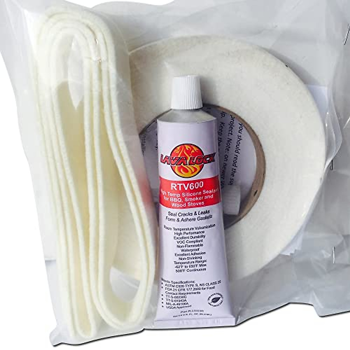 LavaLock Gasket Kit for Weber Smokey Mountain WSM 18.5 22.5 for Nomex RTV grill gasket seal