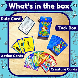 You Wish! Magical Creatures Family Card Game - Easy Card Game for Kids and Adults, Great for Game Night, Modern Twist on Go Fish Meets UNO, Fun for All Ages