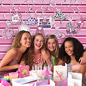 Western Cowgirl Party Hanging Decorations, Let's Go Girls Cowgirl Bachelorette Party Decorations for Western Disco Party Cowgirl Birthday Western Theme Last Rodeo Bachelorette Party Supplies